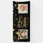 60th Birthday Then & Now YEARS IN THE MAKING Stars Banner | Zazzle