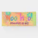 60th Birthday WooHoo Name Personalized Banner | Zazzle