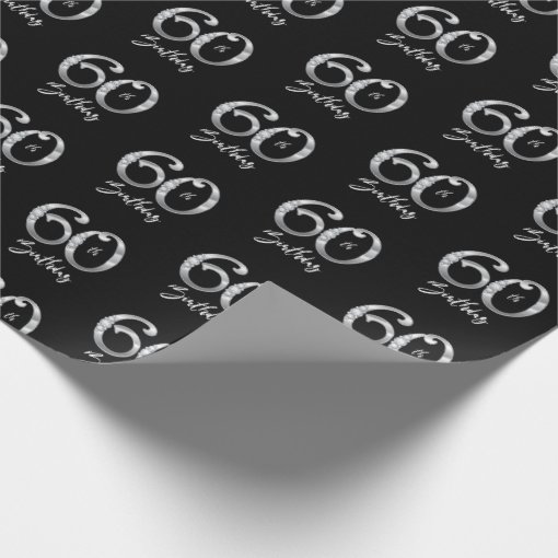 60th Birthday Wrapping Paper | Zazzle