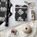 60th Birthday wrapping paper | Zazzle