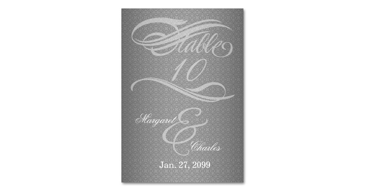 60th Diamond Anniversary Table Number | Zazzle