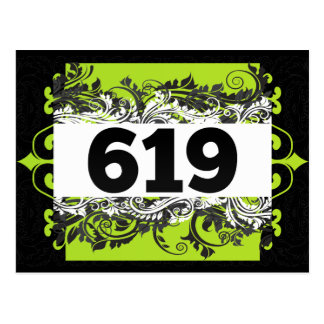 619 Area Code Cards, 619 Area Code Card Templates, Postage, Invitations ...