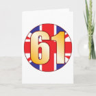 61st birthday designs card | Zazzle.com