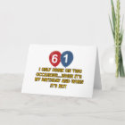 61st birthday designs card | Zazzle.com