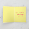 62nd Birthday: Pink Stripes & Hearts, Rainbow # 62 Card | Zazzle
