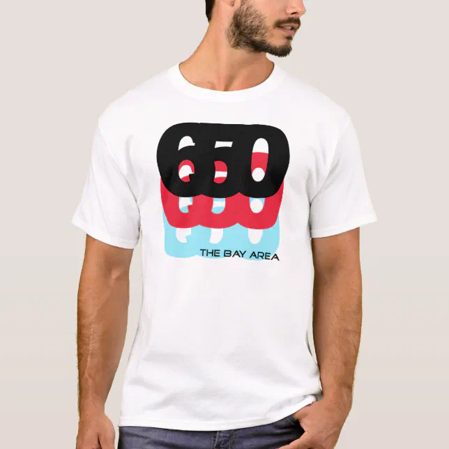 650 Area Code T-Shirt | Zazzle