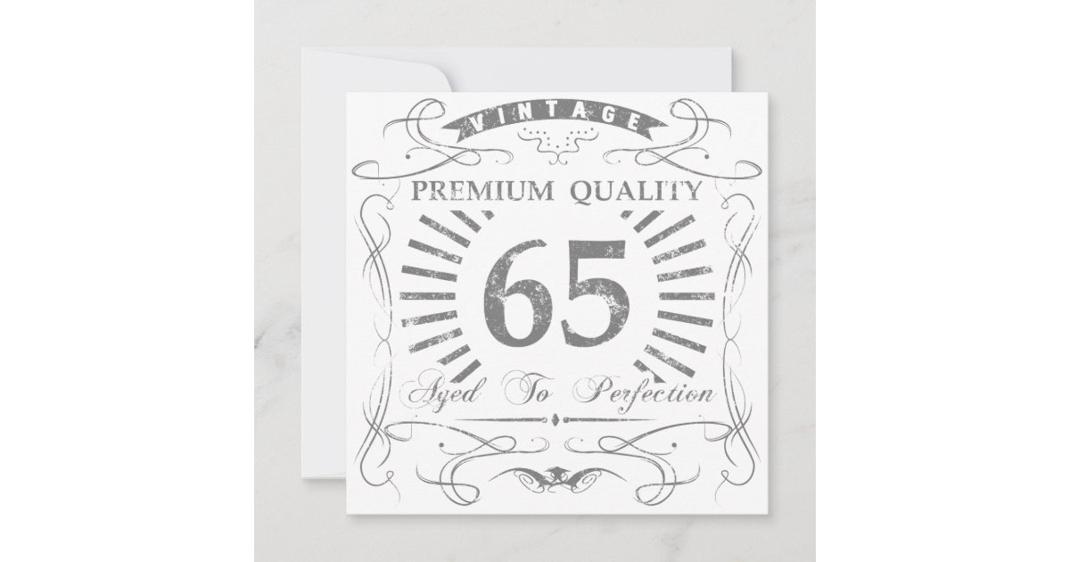 65th Birthday Gag Gift Card | Zazzle