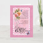 Rose 65th Anniversary Card | Zazzle.com