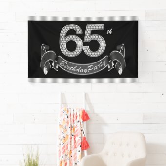 65th Birthday Party Banner | Zazzle
