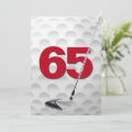 65th Birthday Party Golf Theme Invitation | Zazzle