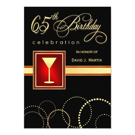 65th Birthday Party Invitations | Zazzle.com