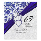 65th Sapphire Wedding Anniversary Wine Label | Zazzle