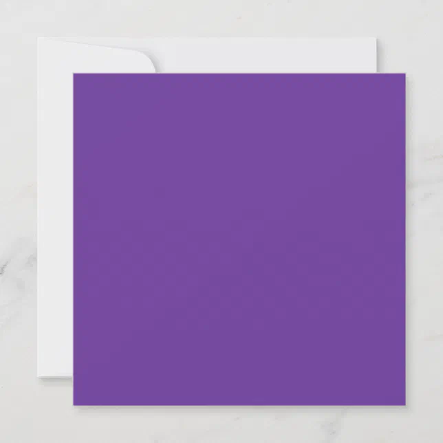 663399 Purple Solid Color Background Invitation | Zazzle