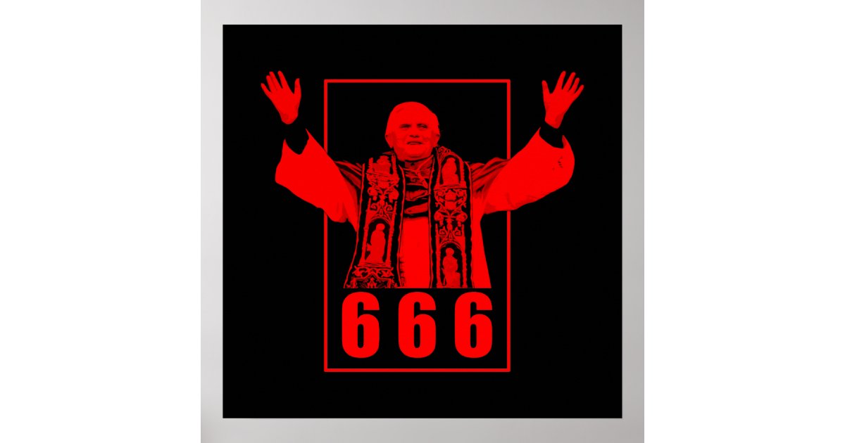 666 Pope Poster | Zazzle