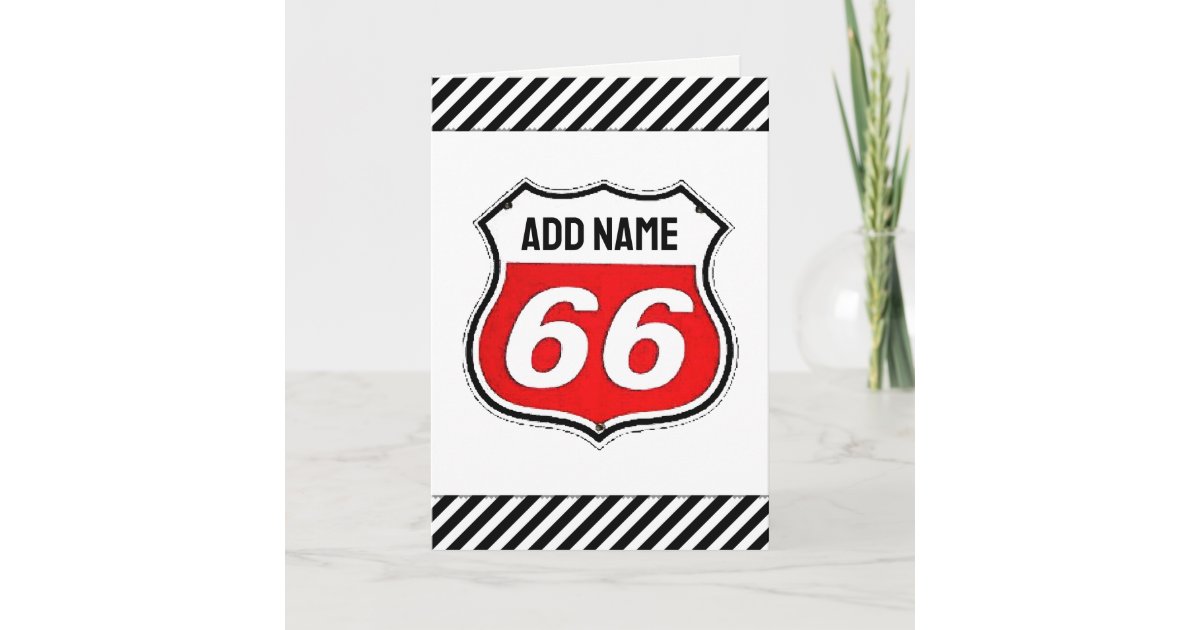 66th Birthday Card | Zazzle