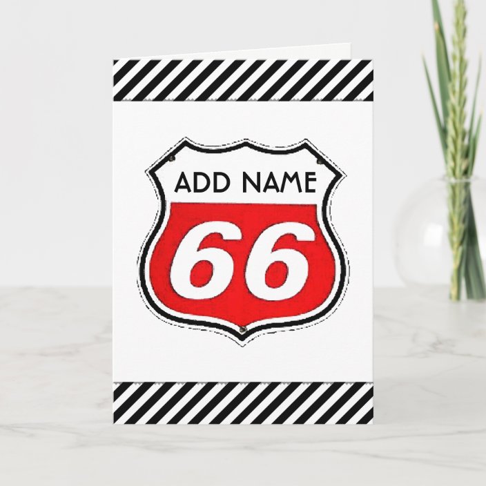 66th Birthday Card | Zazzle.com