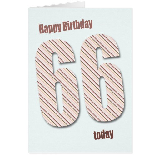 66th birthday card | Zazzle