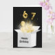 67th Birthday Balloons In White Box Card | Zazzle