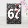 67th Birthday Balloons on Black Glitter Card | Zazzle