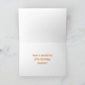 67th Birthday: Bold, Fun, Simple, Rainbow 67 Card | Zazzle