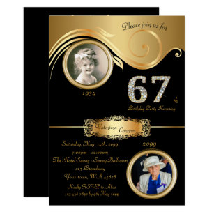 67th Birthday Invitations | Zazzle