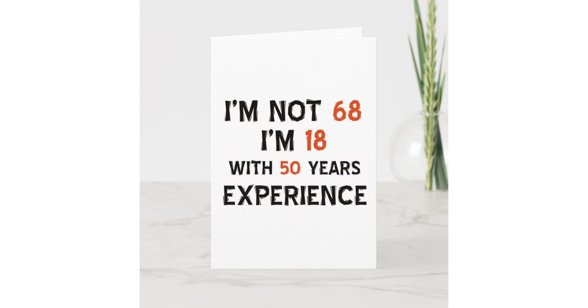 68th birthday design card | Zazzle.com