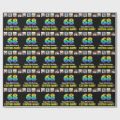68th Birthday: Rainbow “68“; Custom Photos & Name Wrapping Paper | Zazzle