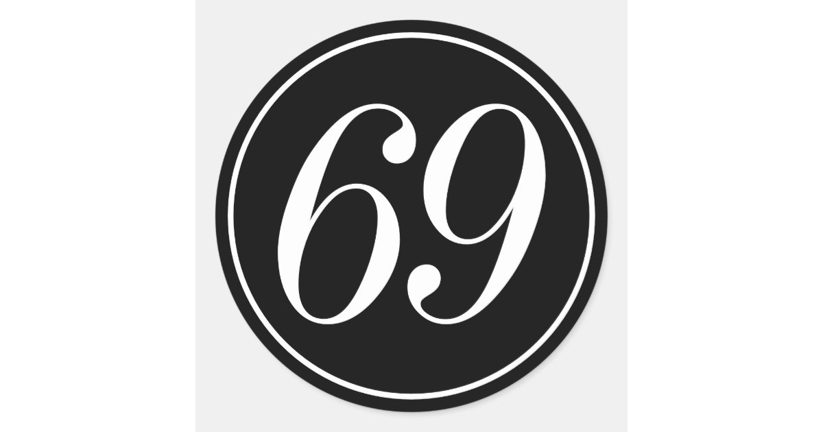 69 sticker | Zazzle