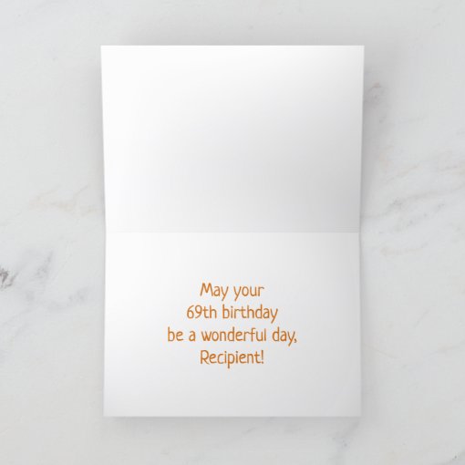 69th Birthday: Bold, Fun, Fireworks, Rainbow 69 Card | Zazzle
