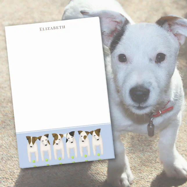 6 Jack Russell Terriers throw my ball Post-it Notes | Zazzle