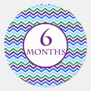 Six Month Stickers & Sticker Designs | Zazzle