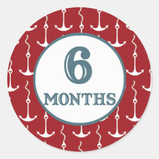 6 Months Stickers | Zazzle