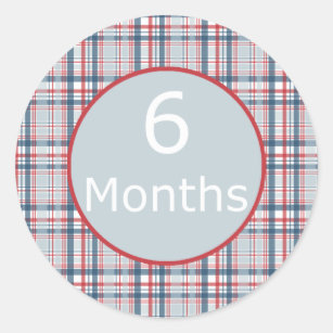 6 Months Stickers | Zazzle