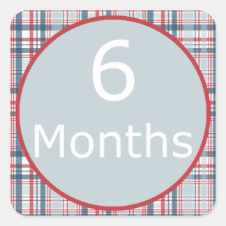 6 Months Stickers | Zazzle
