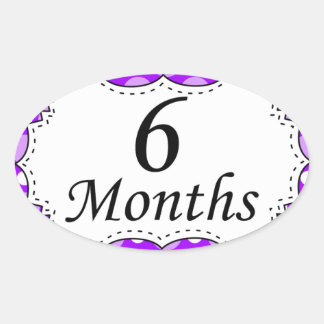 6 Month Stickers | Zazzle