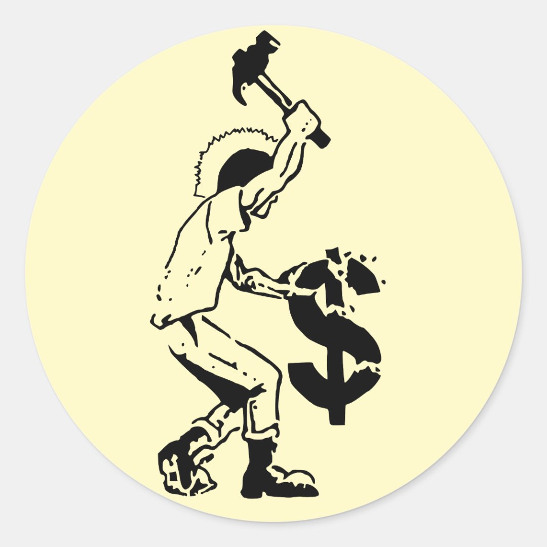 6 Pack Anarcho-punk Stickers | Zazzle