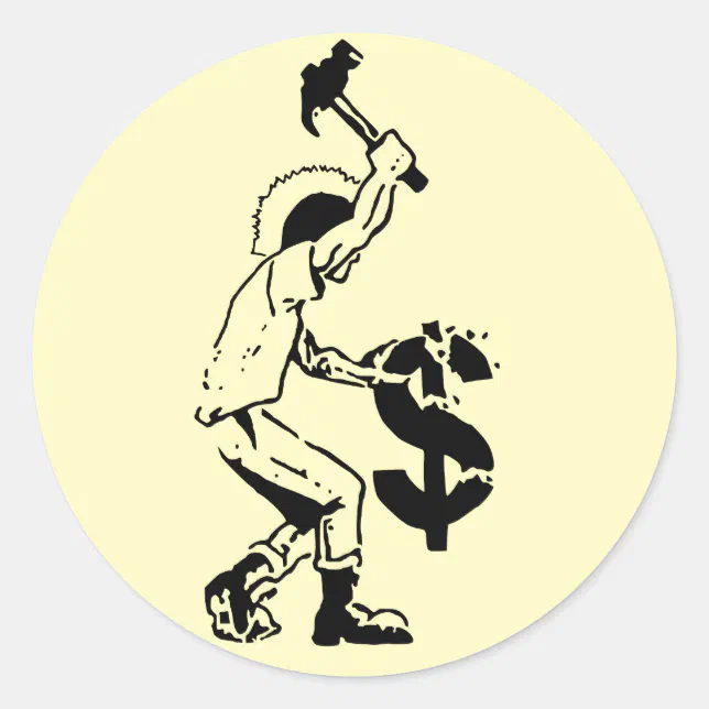 6 Pack Anarcho-punk Stickers | Zazzle