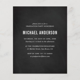 6 Photo Chalkboard Graduation Party | Zazzle