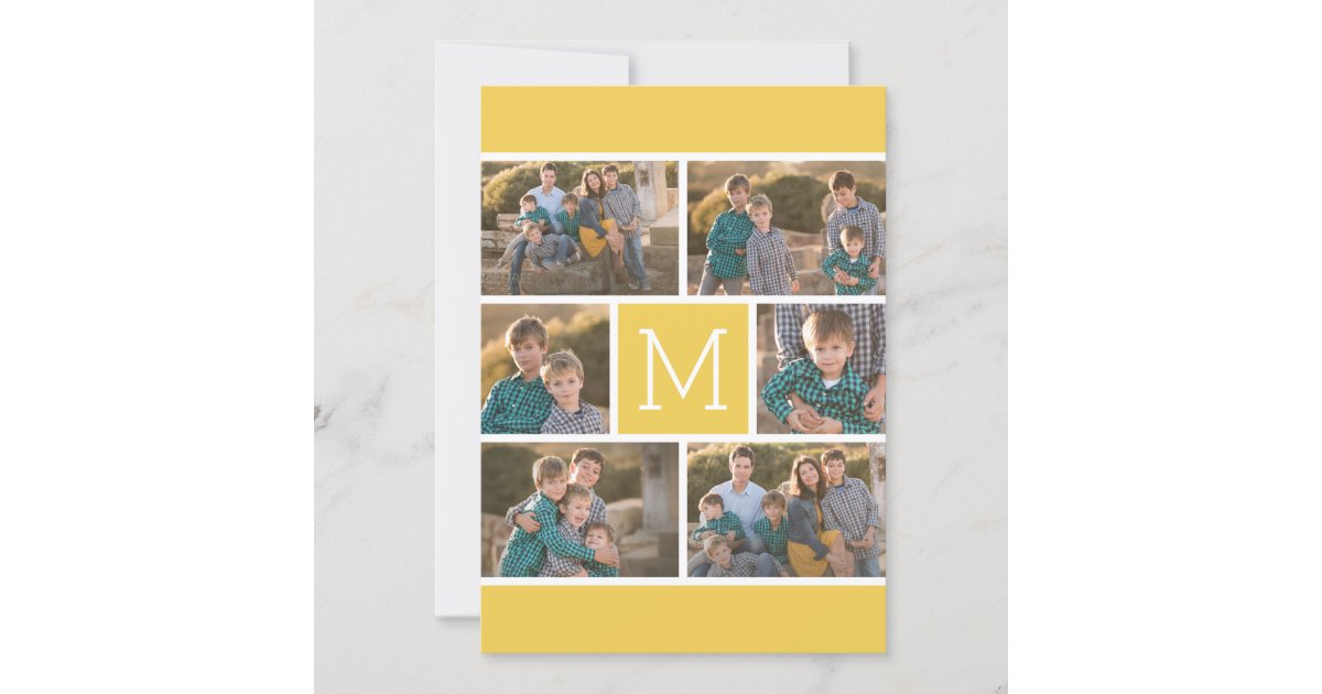 6 Photo Collage with Birthday Party Invitation | Zazzle.com