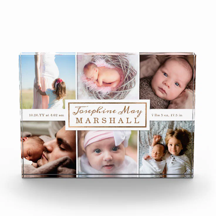 6 Photo Frame Collage Newborn Baby | Zazzle