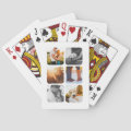 6 Photo Grid Template Rounded Frame Playing Cards | Zazzle