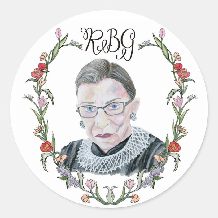 6 RBG Stickers | Zazzle.com