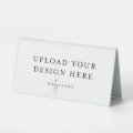 6" x 3" Small Plastic Table Tent Sign | Zazzle