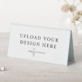 6" x 3" Small Plastic Table Tent Sign | Zazzle