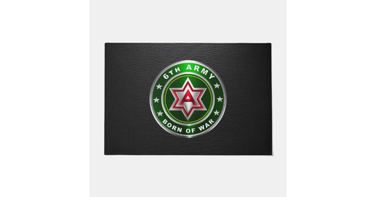 6th ARMY Doormat | Zazzle