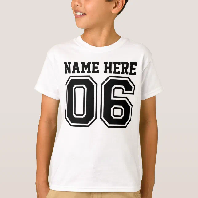 6th Birthday (Customizable Kid's Name) T-Shirt | Zazzle