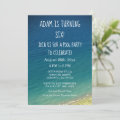 6th Birthday Pool Party Blue Water Seashore Beach Invitation | Zazzle