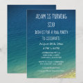 6th Birthday Pool Party Blue Water Seashore Beach Invitation | Zazzle