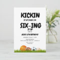 6th Boy's Kickin it Up Birthday Party Invitation | Zazzle