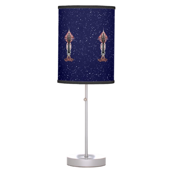 6th Dimension Rocket Ship Table Lamp | Zazzle.com